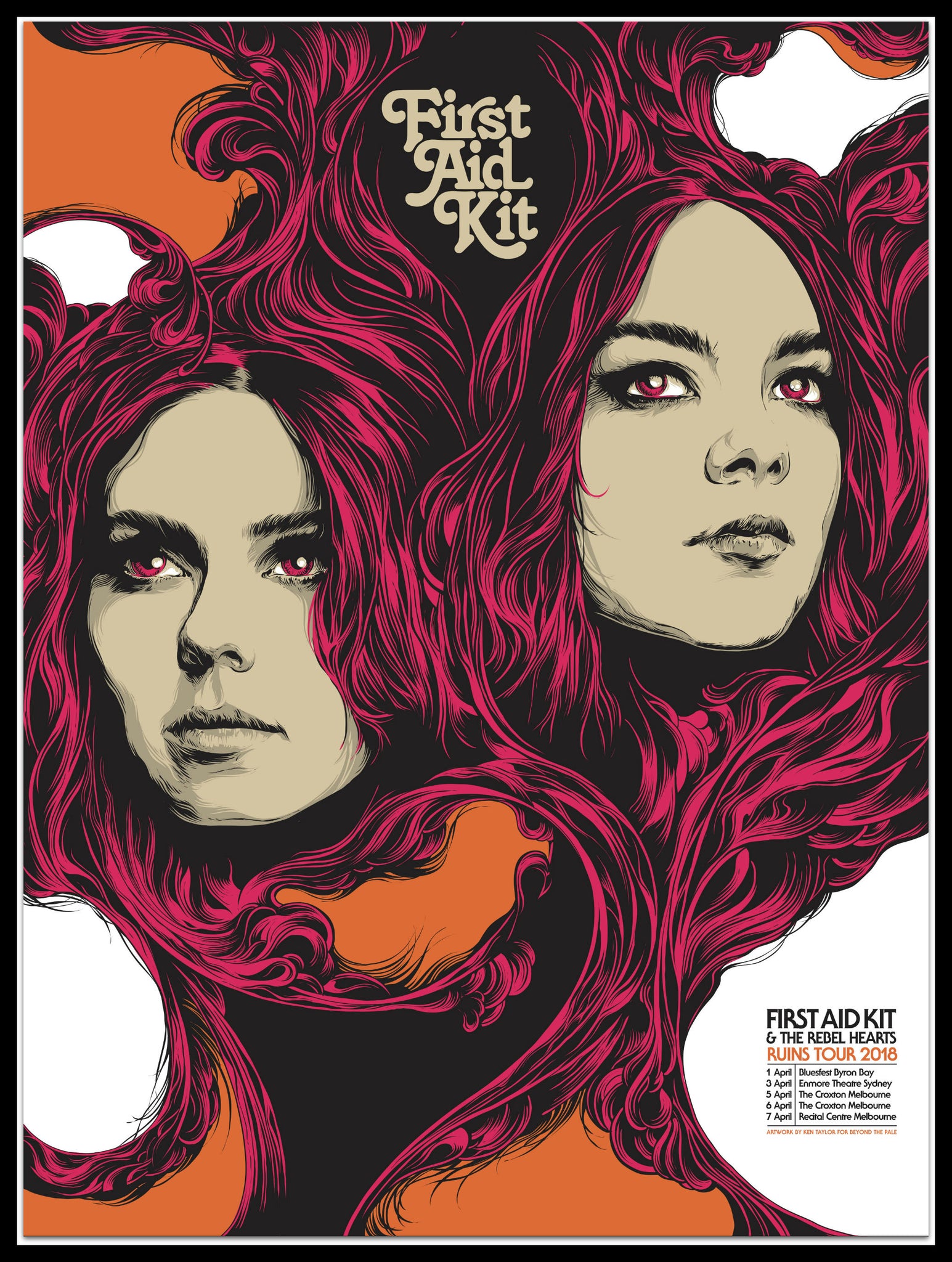 FIRST AID KIT, ruins tour 2018 – Beyond The Pale Posters